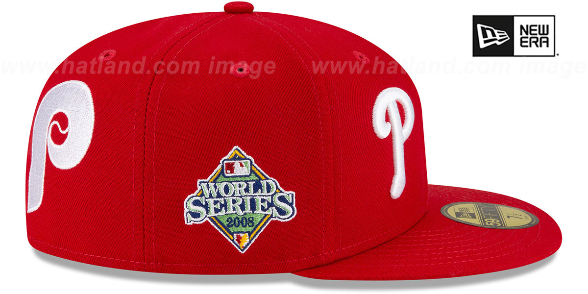 Philadelphia Phillies EVOLUTION-PATCHES Red Fitted Hat