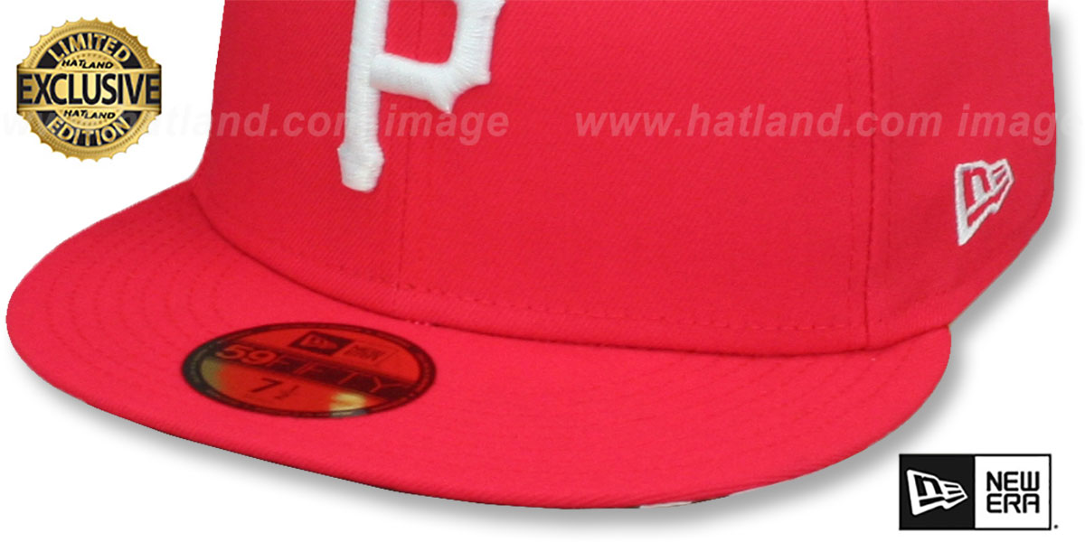 Pittsburgh Pirates URBAN CAMO-BOTTOM Lava Red Fitted Hat