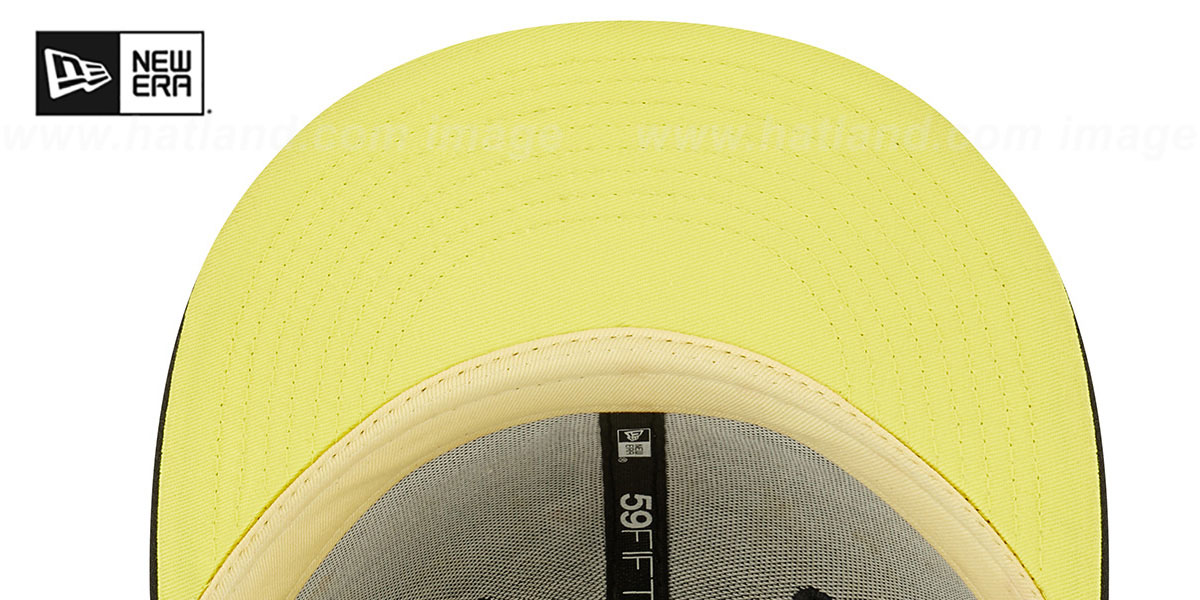 Boston Red Sox 2004 WS CITRUS POP Navy-Yellow Fitted Hat