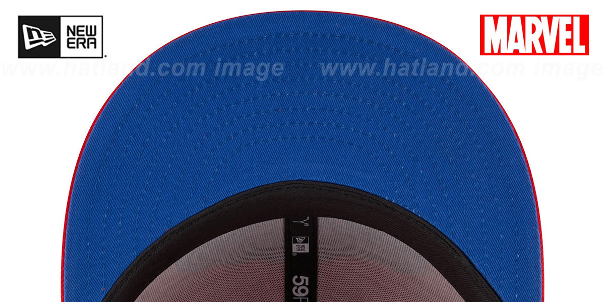 Spiderman SPIDERVERSE FACES Red Fitted Hat by New Era