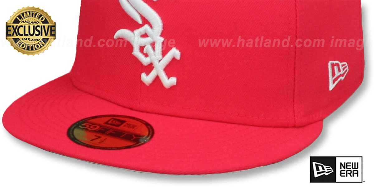 Chicago White Sox URBAN CAMO-BOTTOM Lava Red Fitted Hat
