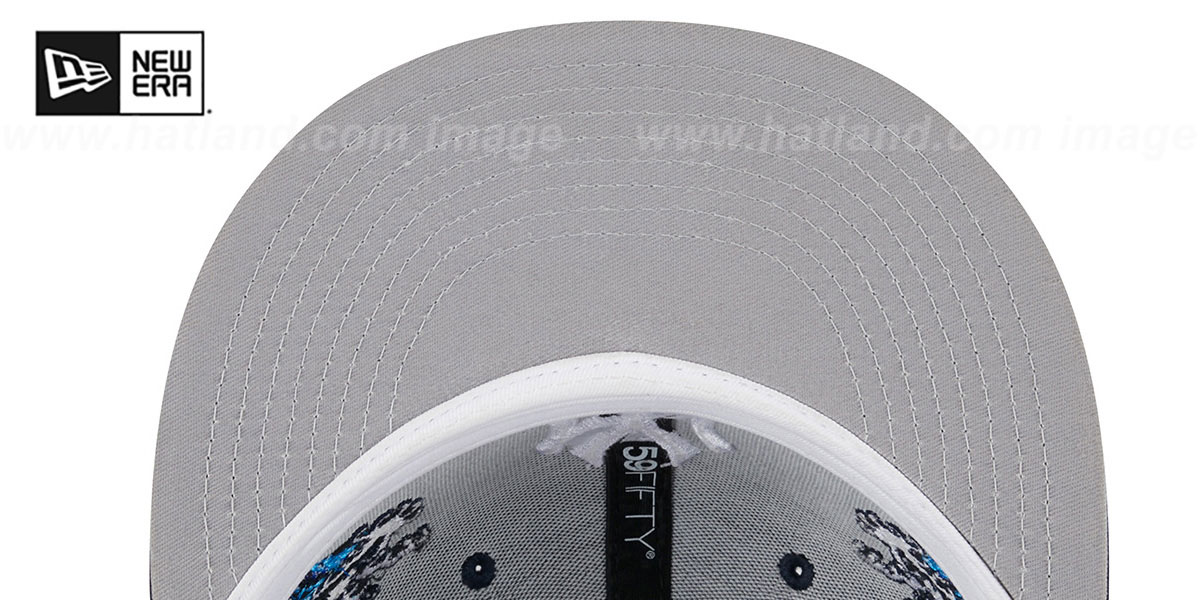 New York Yankees TONAL WAVE Navy Fitted Hat by New Era