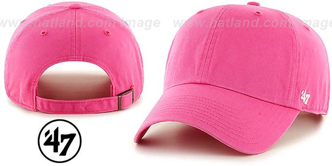 47 BLANK CLASSIC STRAPBACK Bright Pink Hat