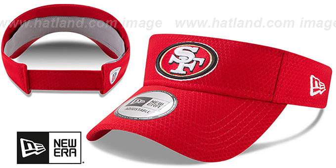San Francisco 49ers 2017 NFL TRAINING VISOR Red by New Era