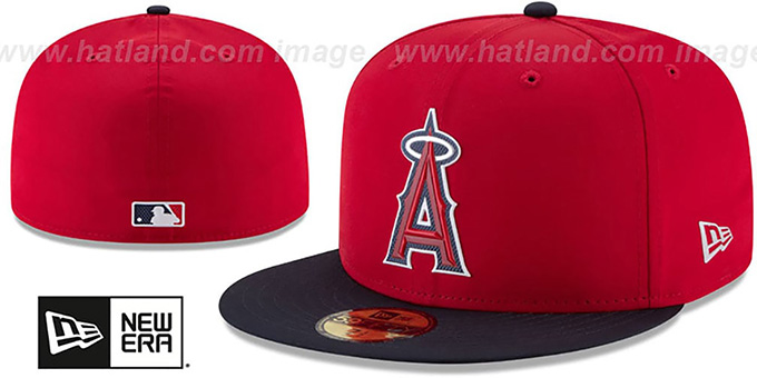 Los Angeles Angels 2018 Prolight Bp Red Navy Fitted Hat