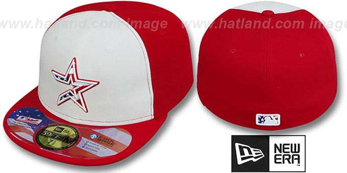 Astros 2011 STARS N STRIPES White-Red Hat by New Era