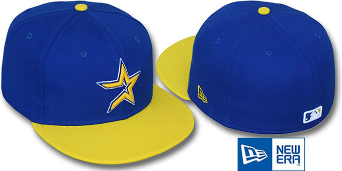 Astros 2T-FASHION Royal-Yellow Fitted Hat by New Era