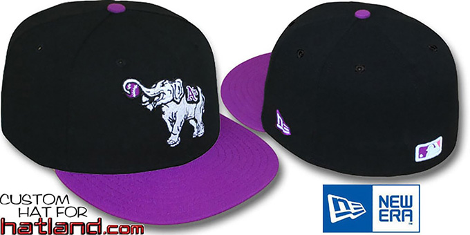 Athletics ALT 2T-FASHION Black-Purple Fitted Hat by New Era