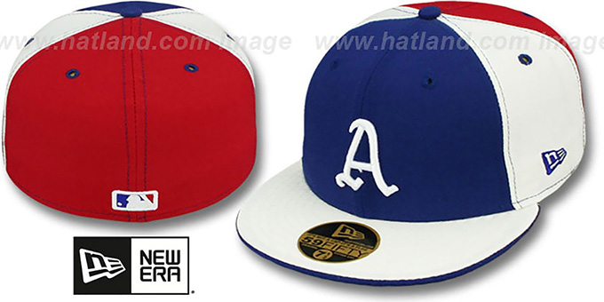 Philadelphia Athletics COOP PINWHEEL Royal-White-Red Fitted Hat