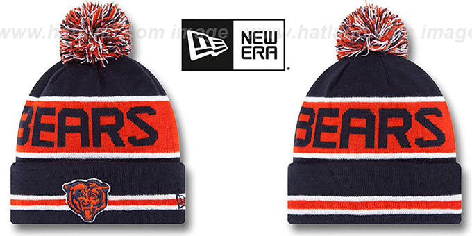 Bears THE-COACH Navy Knit Beanie Hat by New Era