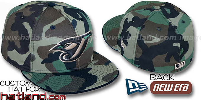 Blue Jays ARMY CAMO Fitted Hat by New Era