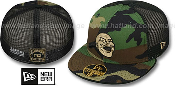 Braves COOP ARMY CAMO MESH-BACK Fitted Hat by New Era