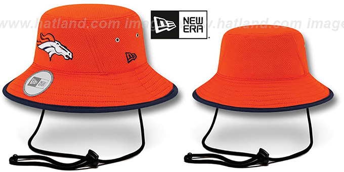 Broncos 2014 NFL TRAINING BUCKET Orange Hat by New Era
