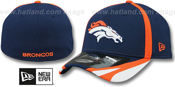 Broncos 2014 NFL TRAINING FLEX Navy Hat by New Era