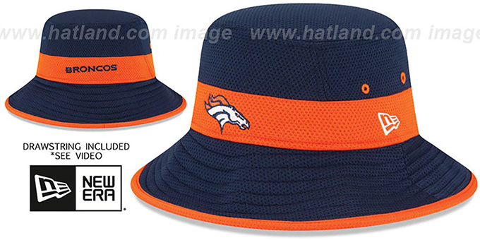 Broncos 2015 NFL TRAINING BUCKET Navy Hat by New Era