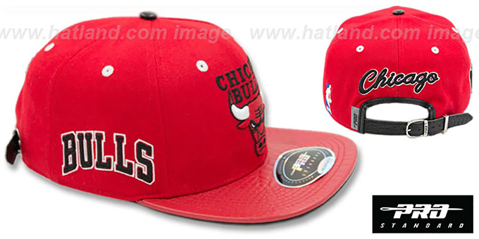 Bulls HWC-BASIC STRAPBACK Red Hat by Pro Standard