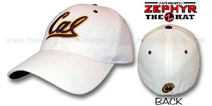 Cal DH Fitted Hat by ZEPHYR - white