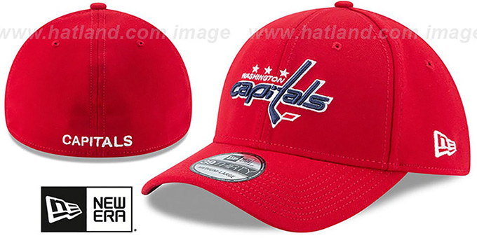 Washington Capitals TEAM-CLASSIC Red Flex Hat by New Era