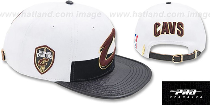 Cleveland Cavaliers HORIZON STRAPBACK White-Black Hat