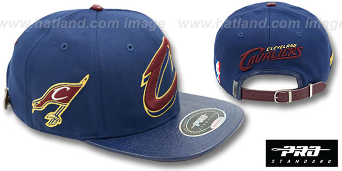 Cavaliers TEAM-BASIC STRAPBACK Navy Hat by Pro Standard