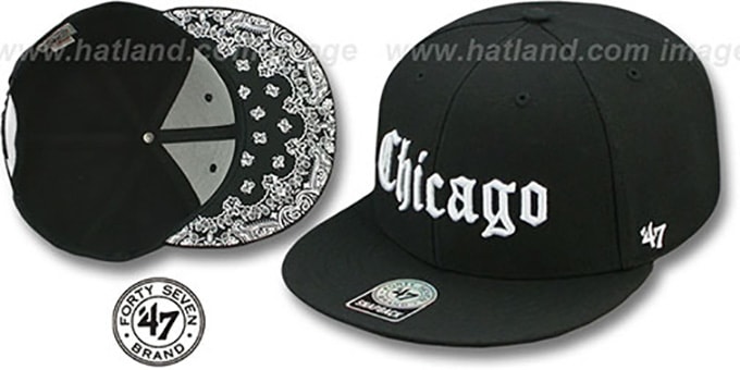 Chicago GOTHIC PAISLEY SNAPBACK Hat by Twins 47 Brand