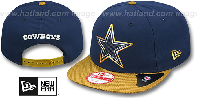 Cowboys 2015 GOLD COLLECTION SNAPBACK Navy-Gold Hat