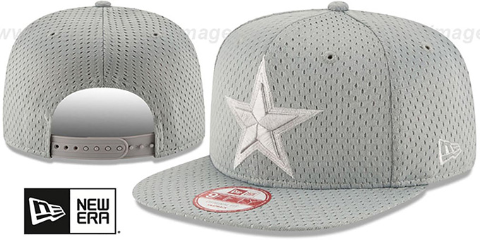 Cowboys JERSEY MESH TONAL SNAPBACK Grey Hat by New Era