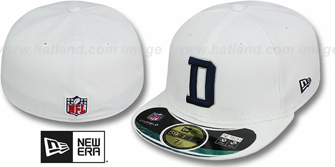 Dallas Cowboys NFL STADIUM D White Fitted Hat by New Era