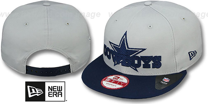 Dallas Cowboys TRACKSNAP SNAPBACK Grey-Navy Hat by New Era
