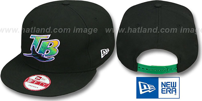 Devil Rays COOP TEAM-BASIC SNAPBACK Black Hat by New Era