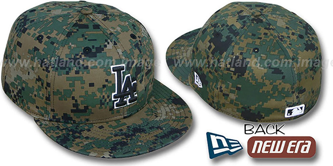 Dodgers 'DIGITAL ARMY CAMO' Fitted Hat by New Era