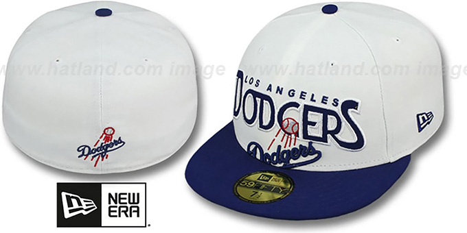 Los Angeles Dodgers PROFILIN White-Royal Fitted Hat