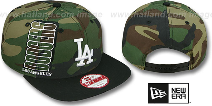 Los Angeles Dodgers RALLYMARK SNAPBACK Army-Black Hat