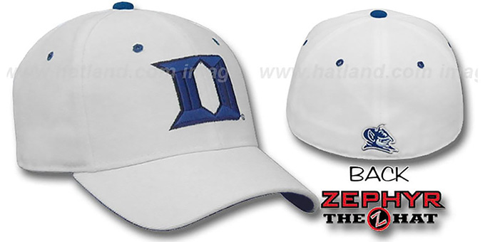 Duke DH Fitted Hat by ZEPHYR - white