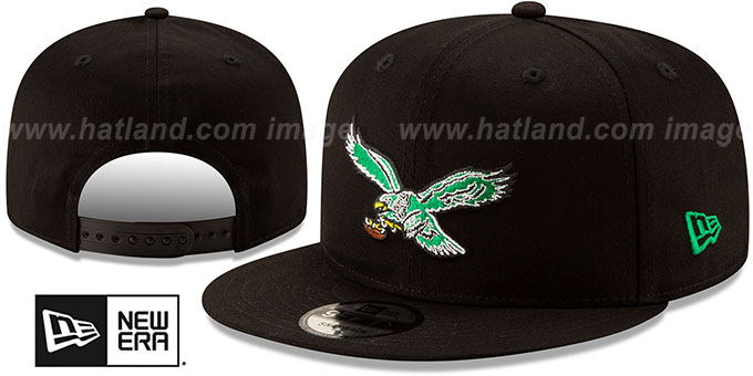 Philadelphia Eagles THROWBACK TEAM-BASIC SNAPBACK Black Hat