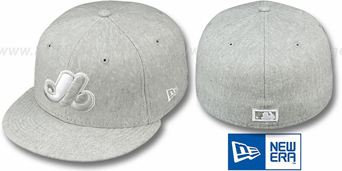 Expos CHAMBRAK Light Grey Fitted Hat by New Era