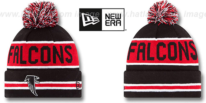 Atlanta Falcons THE-COACH THROWBACK Black Knit Beanie Hat