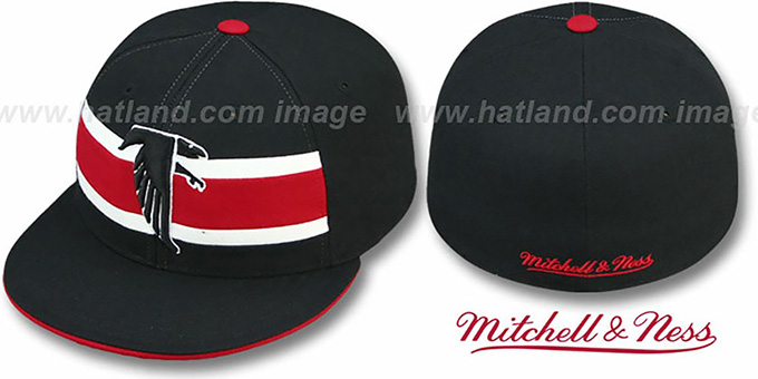 Falcons THROWBACK TIMEOUT Black Fitted Hat