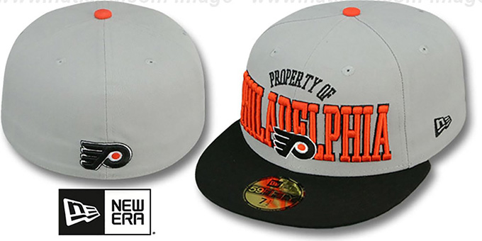 Philadelphia Flyers TEAM-PRIDE Grey-Black Fitted Hat