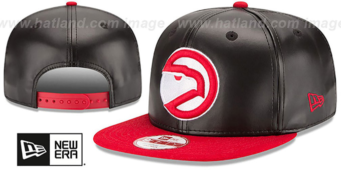Hawks SMOOTHLY STATED SNAPBACK Black-Red Hat by New Era