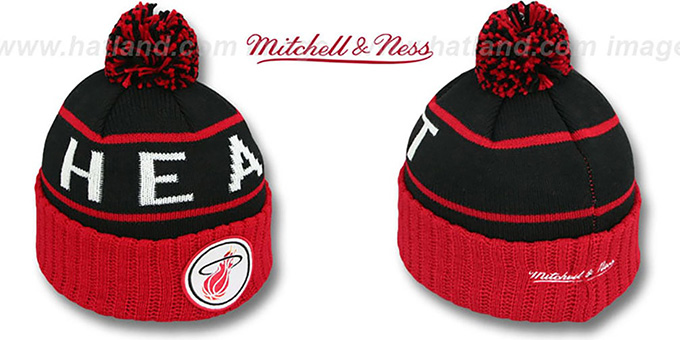 Miami Heat HIGH-5 CIRCLE BEANIE Black-Red