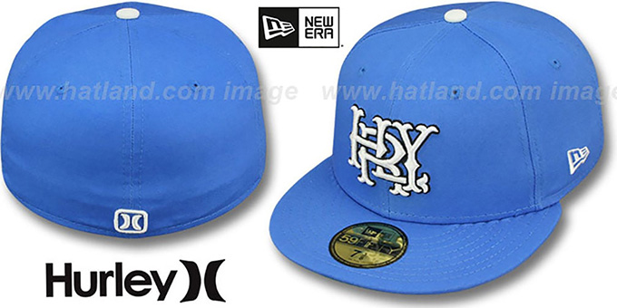 Hurley MAJOR LEAGUES Blue Fitted Hat by New Era