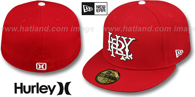 Hurley MAJOR LEAGUES Red Fitted Hat by New Era