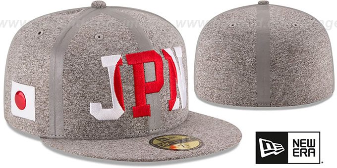 Japan PRIDE FLECT Grey Fitted Hat by New Era