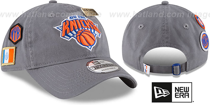New York Knicks 2018 NBA DRAFT STRAPBACK Grey Hat by New Era