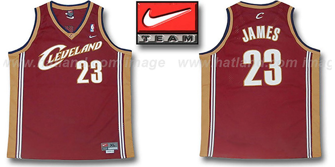 LeBron James SWINGMAN Jersey by Nike - burgundy