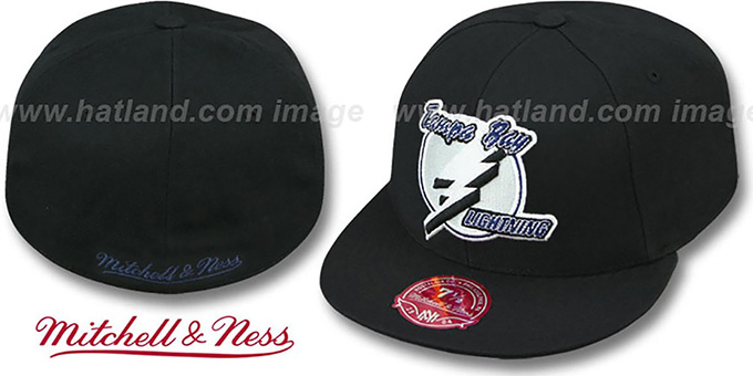 Tampa Bay Lightning XL-LOGO BASIC Black Fitted Hat