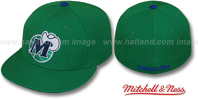 Mavericks CLASSIC THROWBACK Green Fitted Hat