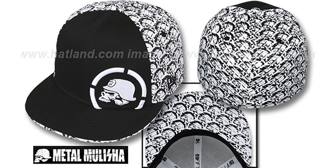 Metal Mulisha SCALES Black-White Fitted Hat by New Era