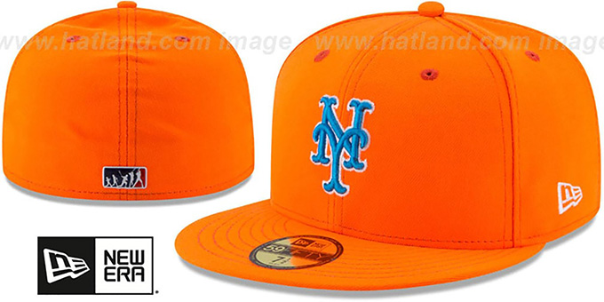 New York Mets 2017 MLB LITTLE-LEAGUE Orange Fitted Hat